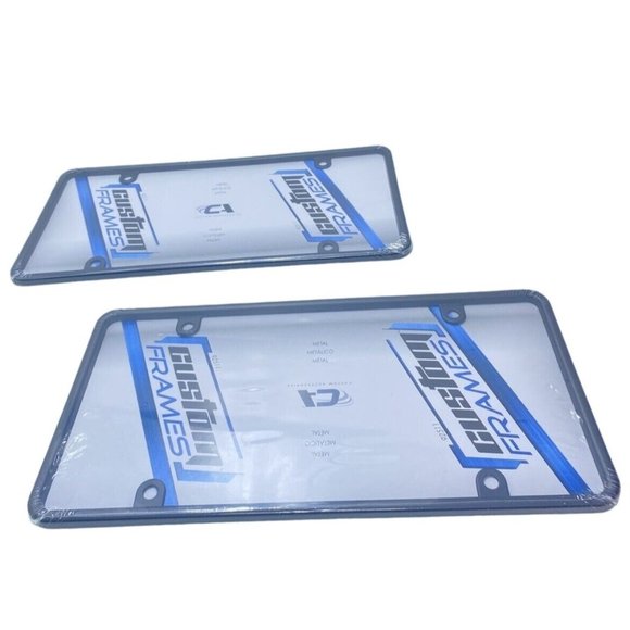 Custom Frames | Other | 2 Car License Plate Framescovers Black Vehicle ...